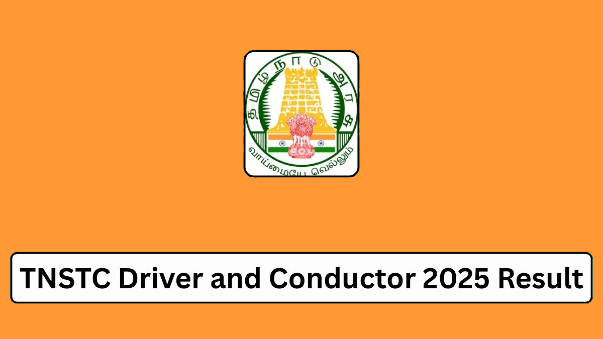 TNSTC Driver and Conductor Result 2025 Released – Download Now ...